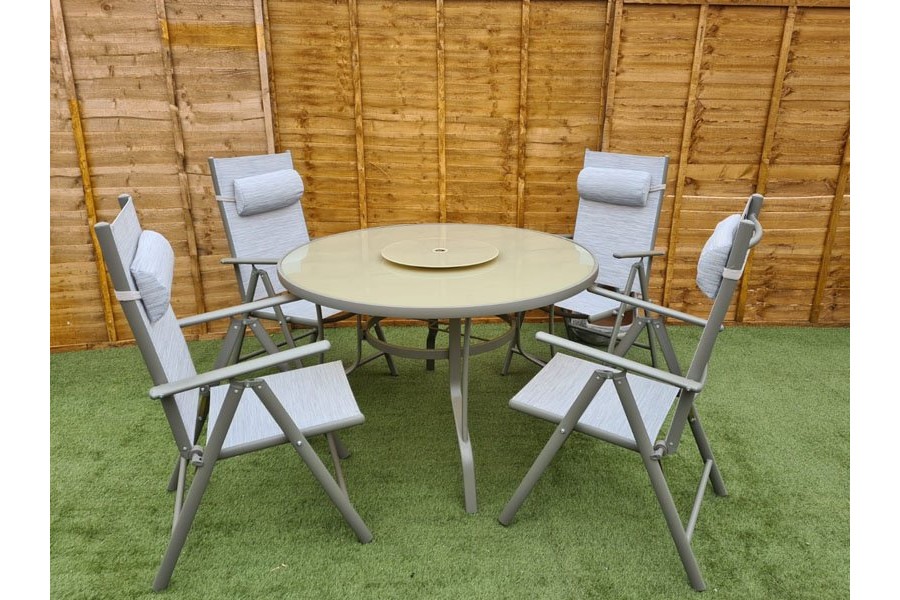 Sienna 4 Seater Reclining Dining Set