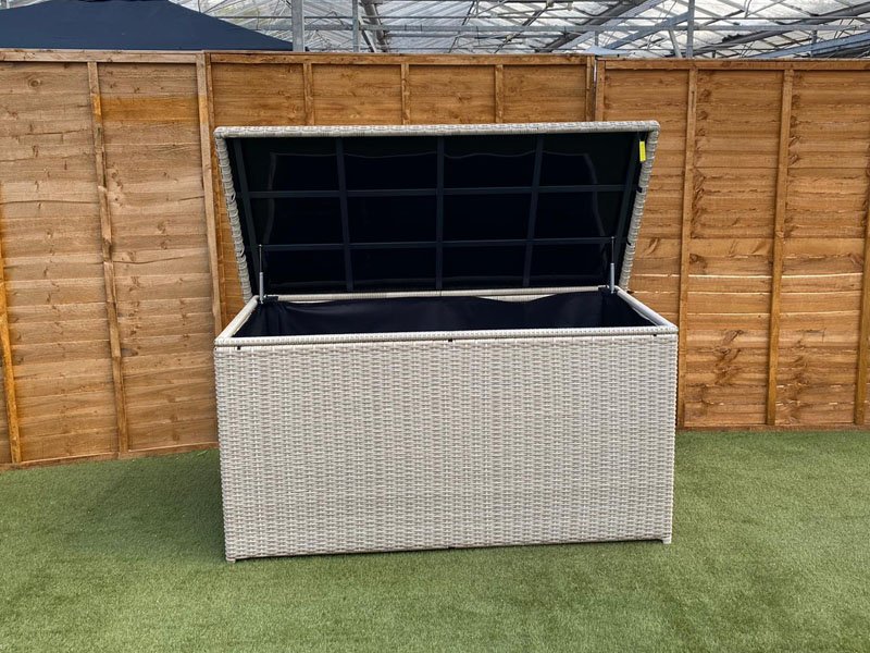 Arbory Cushion Storage Box in Latte Rattan